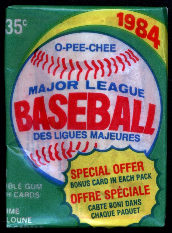 1984 Opc Baseball Wax Pack Personal – Vintage Breaks