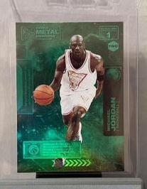 Michael Jordan Precious Metal Gem Green /10 Pulled by Vintage Breaks