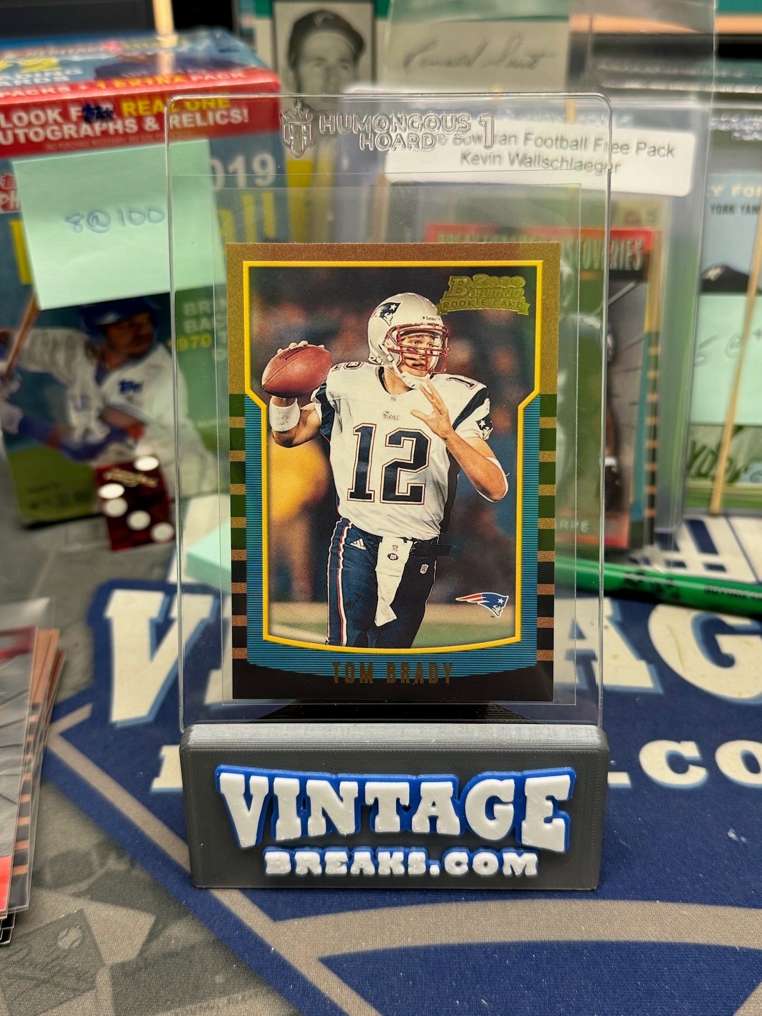 2000 Bowman Tom Brady Rookie Card Pulled from FREE Bonus Pack – Vintage ...