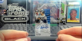 Derek Jeter Auto from 2021 Topps Rip Pulled at Vintage Breaks [VIDEO]